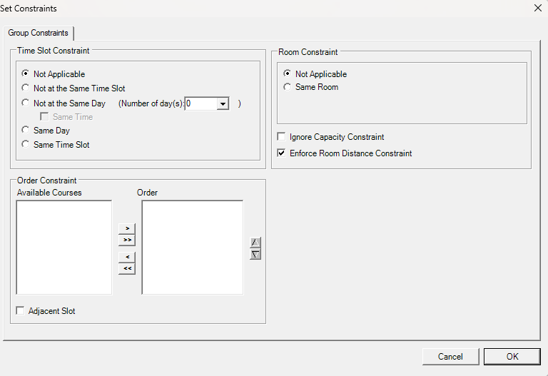 Stage 6: Constraint Settings: Group Constraints | TPlus